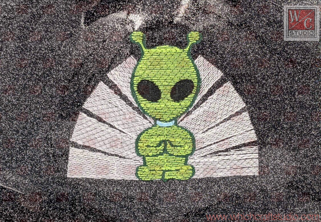 Digital Alien Meditation 4x4 Standalone Embroidery Designs