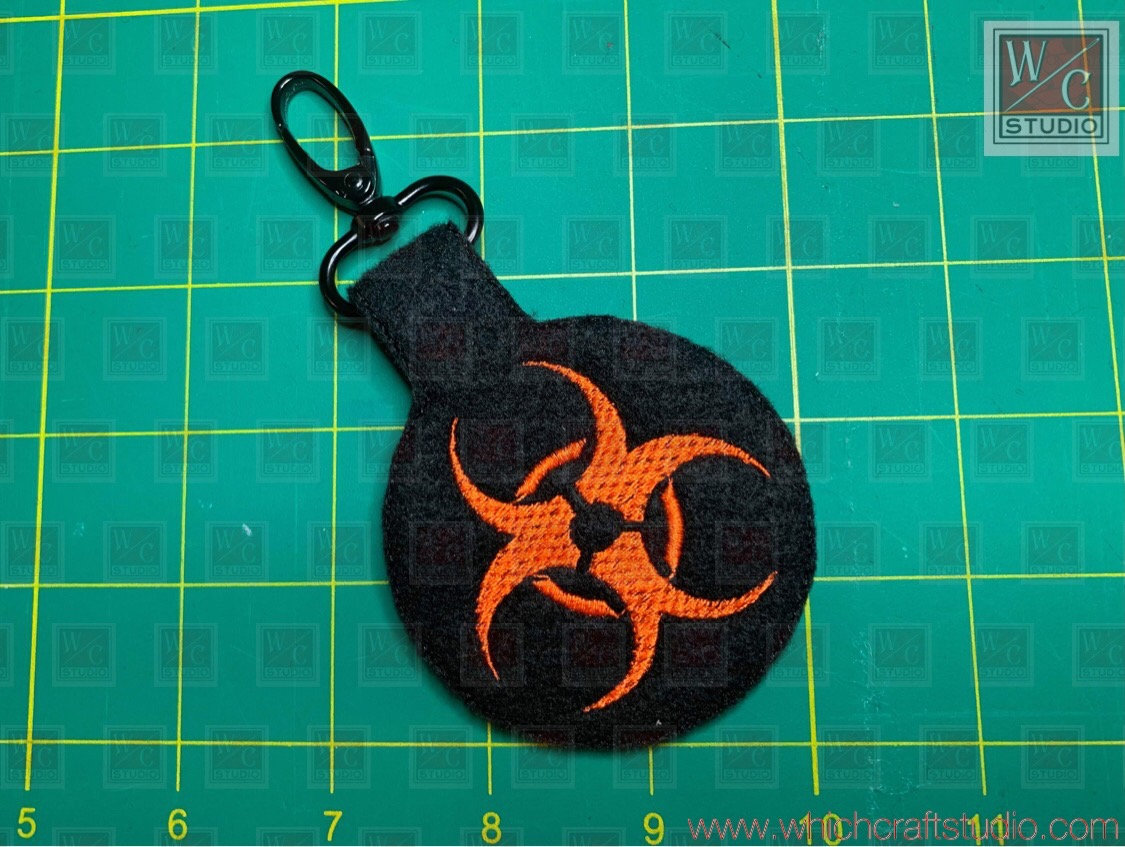 Digital Biohazard Symbol Fob Digital Files 2/351