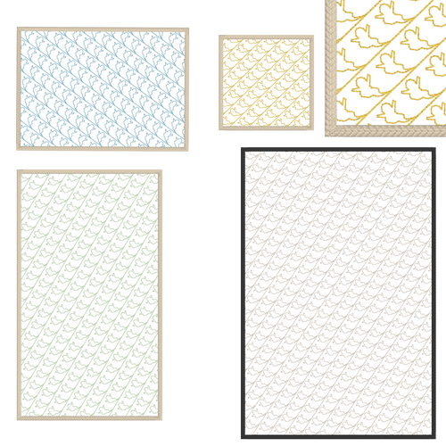 Digital Ghost Stipple and Border Set Digital Fill | Which Craft Studio