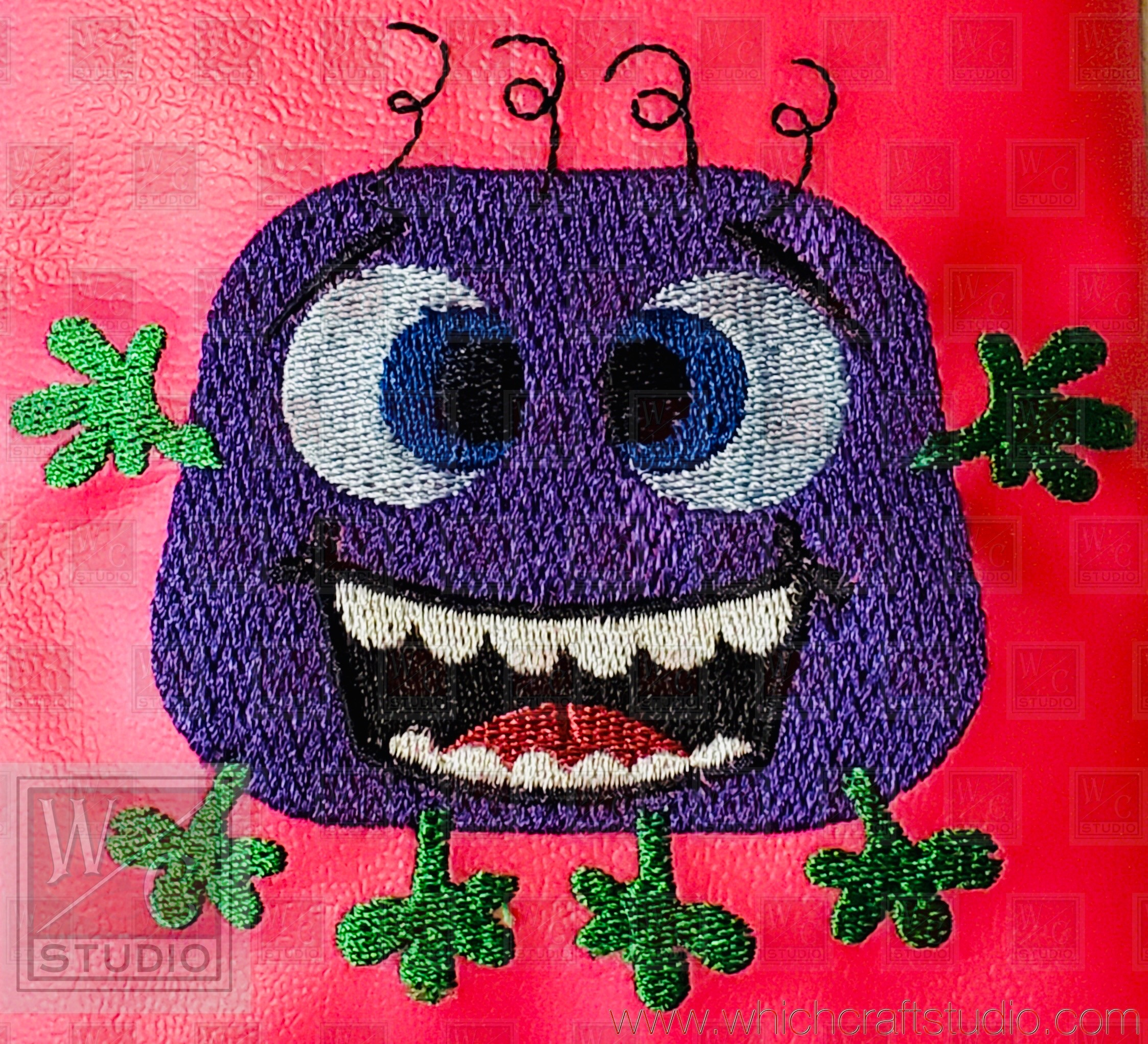 Digital Little Monster 2 4x4 Embroidery Design