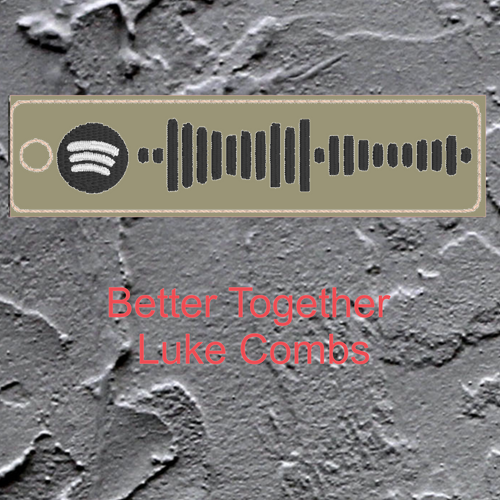 Digital Spotify Code Better Together Luke Combs | Which Craft Studio