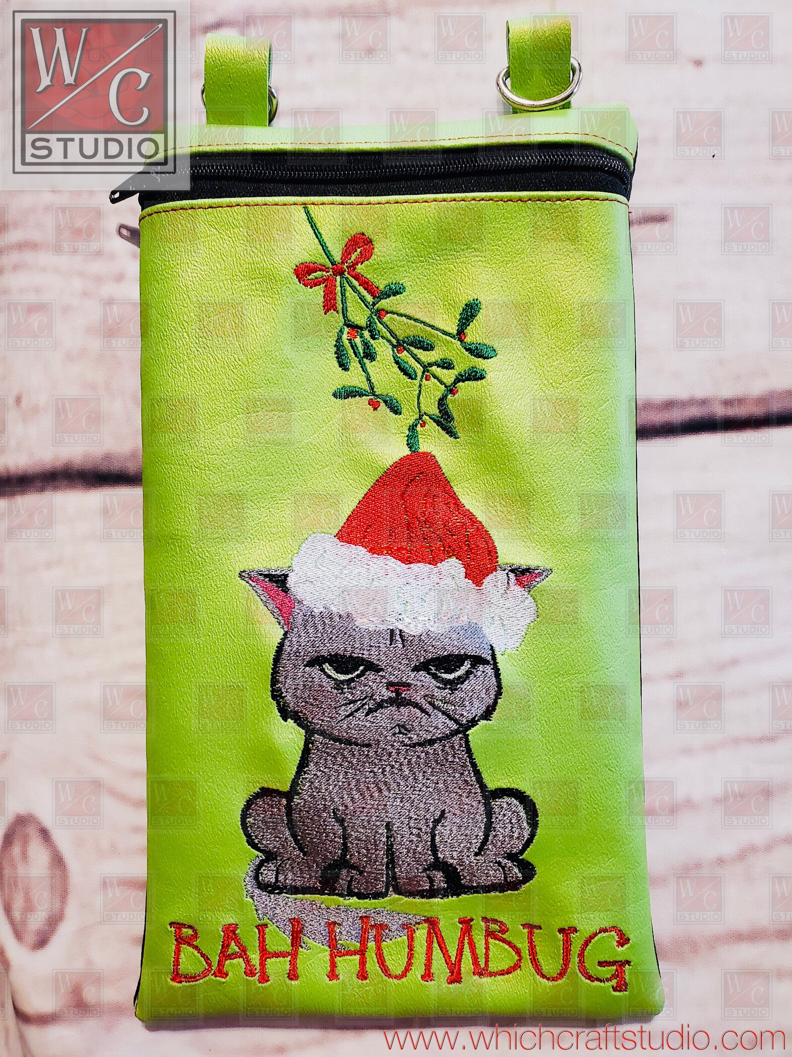 Digital Bah Humbug 8x12 Tall Embroidery Designs