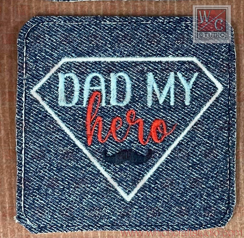 Digital Dad my hero Coaster Tray. files Digital File | Which Craft Studio
