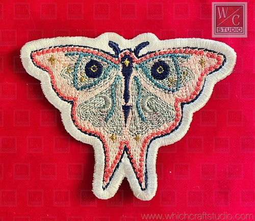 Digital Mystical Moth Patch Digital File | Which Craft Studio