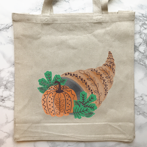 Digital Boho Cornucopia 10x6 Digital File | Which Craft Studio