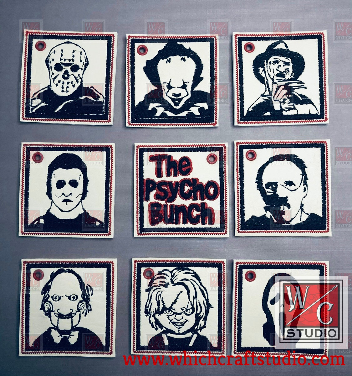 Digital The Psycho Bunch Dangles Set 9 Digital Embroidery Files