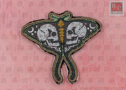 Digital Death Moth Patch 3in Digital File | Which Craft Studio
