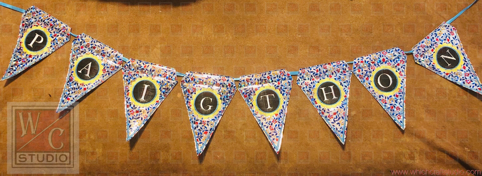 Digital Flag Banner 5x7 Set Embroidery Design