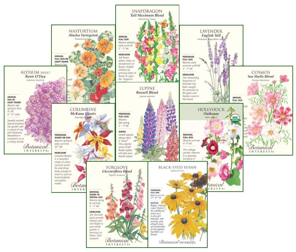 Botanical Interests Deer-Resistant Flower Mix - Seeds
