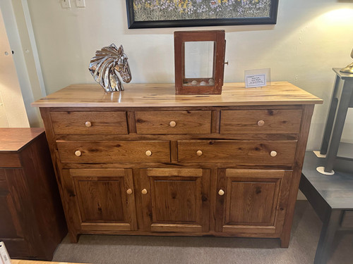 Rustic Hickory "Shaker" High Buffet (Natural and Medium) | Milford ...