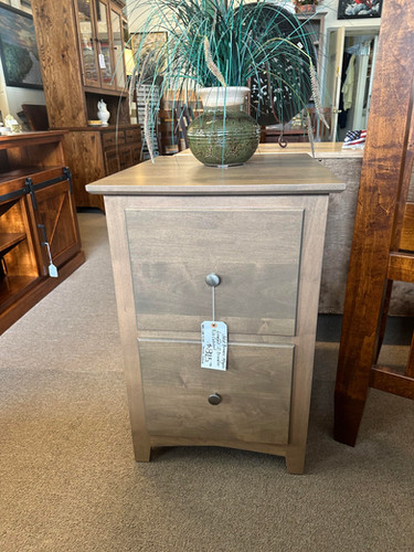 SALE Brown Maple 2 Drawer "Linwood" File Cabinet (Husk) | Milford Furniture