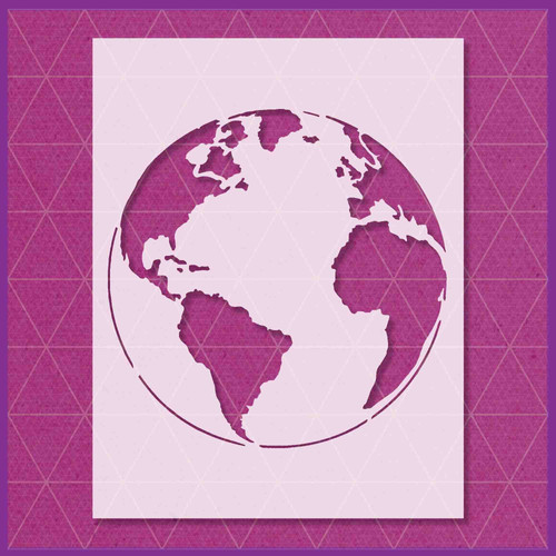 EARTH STENCIL | Lazy Stencils