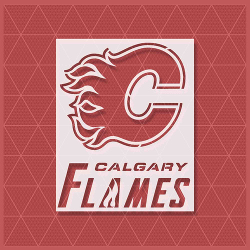 CALGARY FLAMES STENCIL | Lazy Stencils