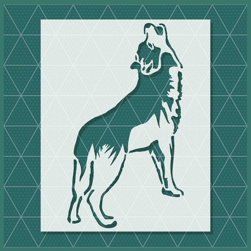 WOLF STENCIL | Lazy Stencils