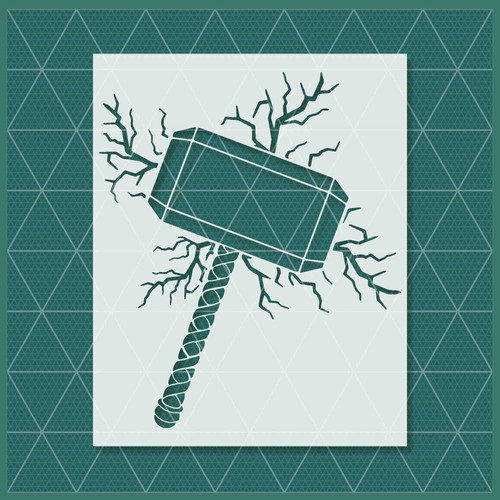 THOR HUMMER STENCIL | Lazy Stencils