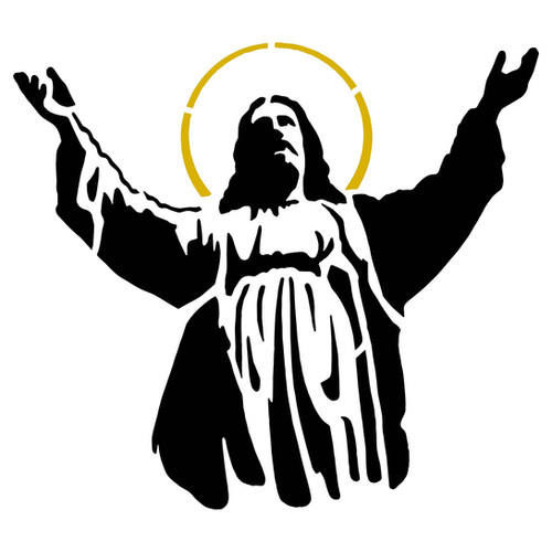JESUS STENCIL | Lazy Stencils