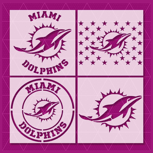 MIAMI DOLPHINS STENCIL | Lazy Stencils