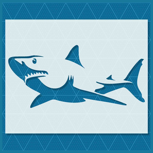 SHARK STENCIL | Lazy Stencils