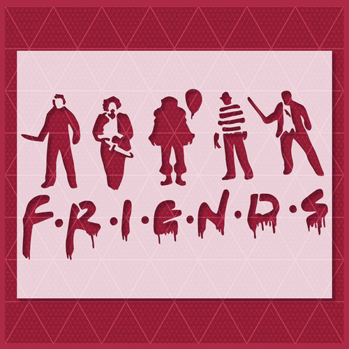 FRIENDS STENCIL | Lazy Stencils