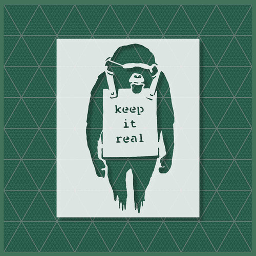 KEEP IT REAL STENCIL | Lazy Stencils