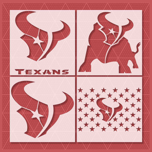 TEXANS STENCIL | Lazy Stencils