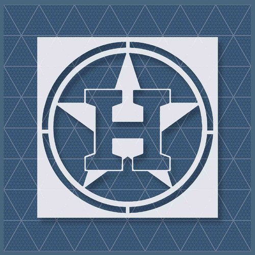 HUISTON ASTROS STENCIL | Lazy Stencils