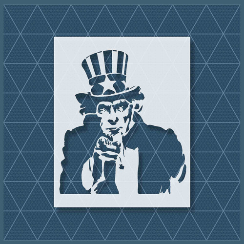 UNCLE SAM STENCIL | Lazy Stencils