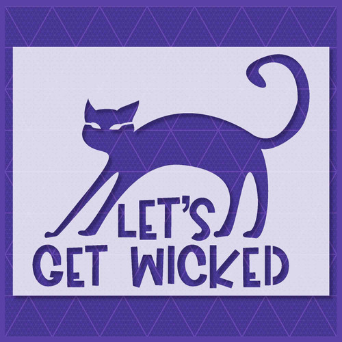GET WICKED CAT STENCIL | Lazy Stencils
