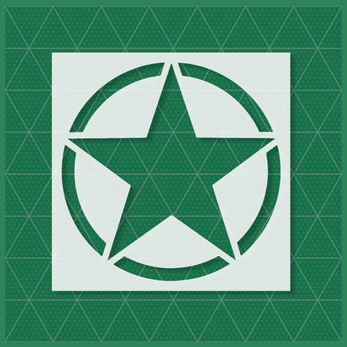 ARMY STAR STENCIL | Lazy Stencils
