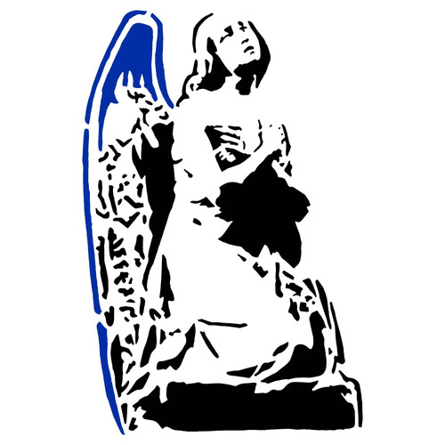 ANGEL STENCIL | Lazy Stencils