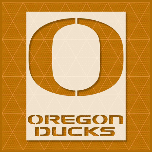 OREGON DUCKS STENCIL | Lazy Stencils