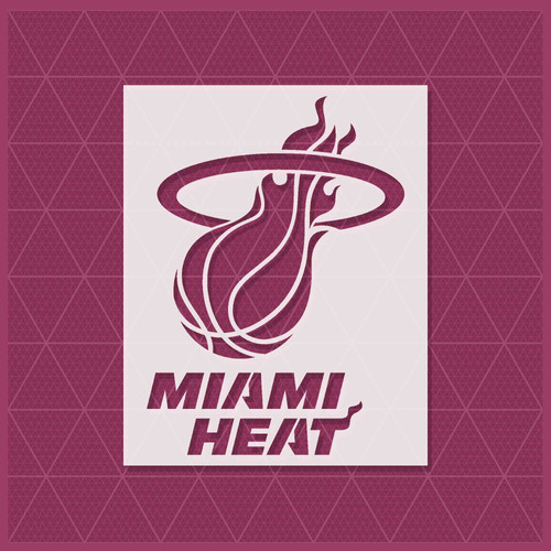 MIAMI HEAT STENCIL | Lazy Stencils