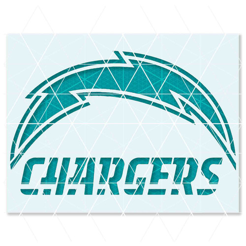 LOS ANGELES CHARGERS STENCIL | Lazy Stencils