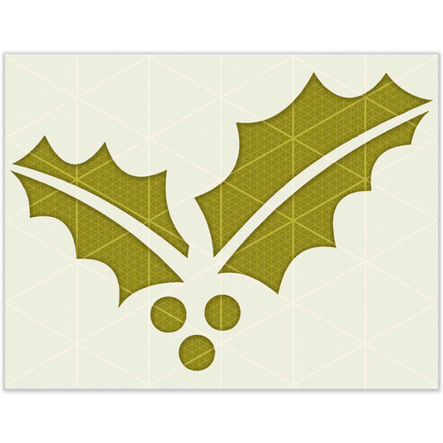 CHRISTMAS MISTLETOE STENCIL | Lazy Stencils