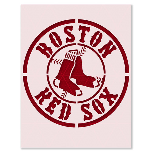BOSTON RED SOX STENCIL | Lazy Stencils