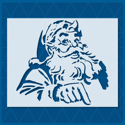 SANTA STENCIL | Lazy Stencils