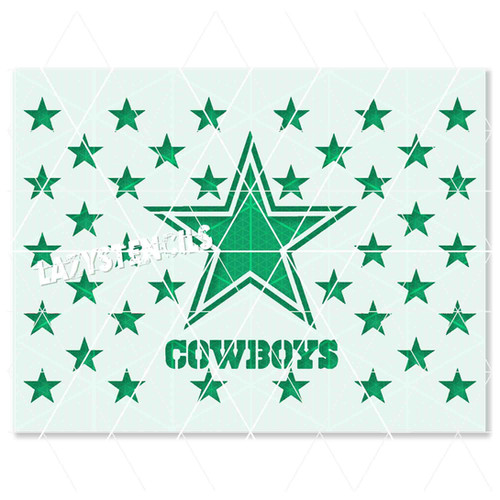 DALLAS COWBOYS FLAG STENCIL | Lazy Stencils