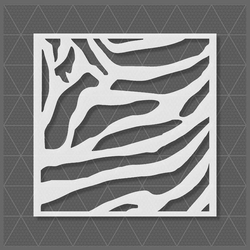 ZEBRA STENCIL | Lazy Stencils