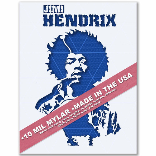 JIMI HENDRIX STENCIL | Lazy Stencils