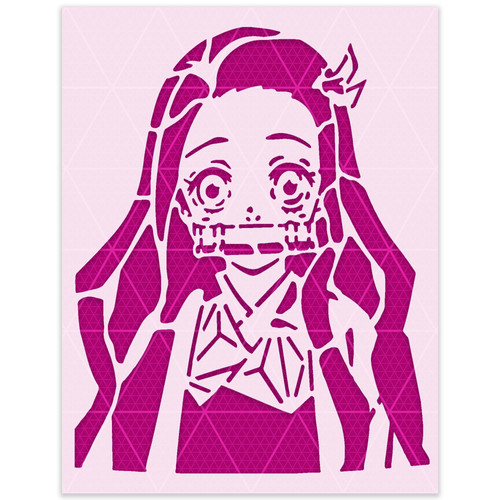 DEMON SLAYER STENCIL | Lazy Stencils