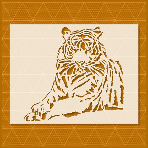TIGER STENCIL | Lazy Stencils