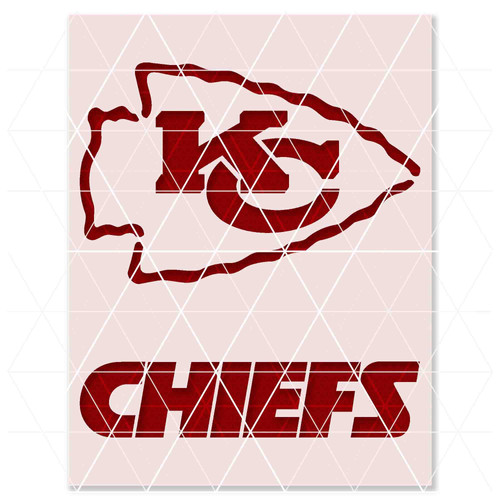 KANSAS CITY CHIEFS STENCIL | Lazy Stencils