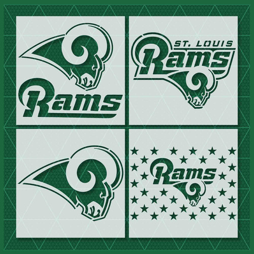 LA RAMS STENCIL | Lazy Stencils