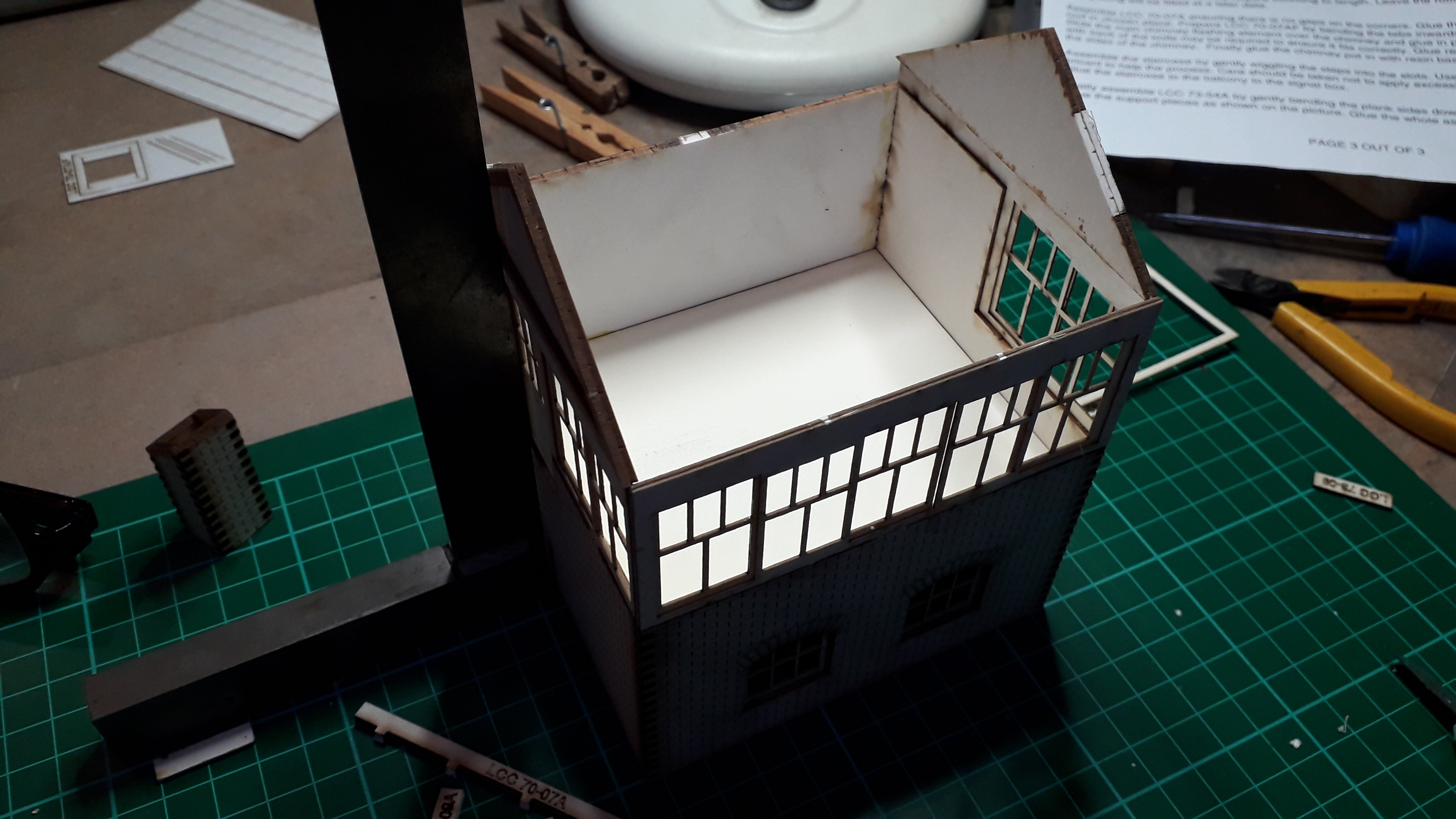 Laser-cut Signal Box Kit (by LCUT) - Soddingham-under-Piddle - RMweb