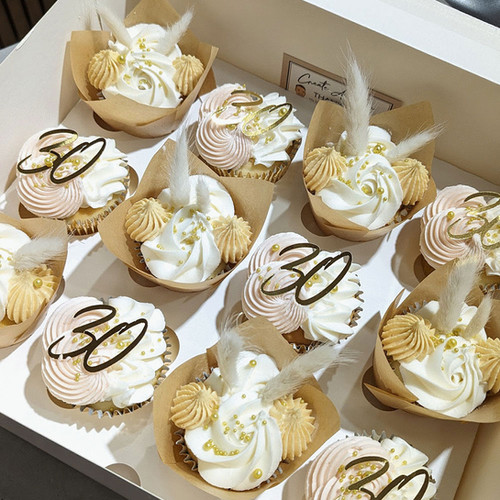 Neutral Boho Cupcakes 🌾 | create-a-cake