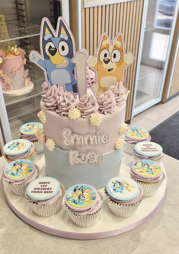 Bluey Cake and Cupcake Package | create-a-cake