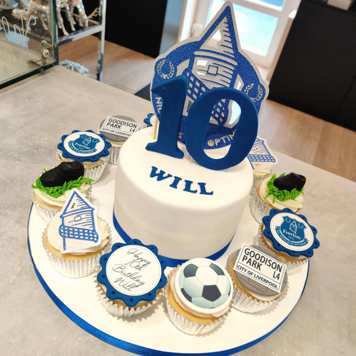 Everton Cake & Cupcake Package ⚽💙 | create-a-cake