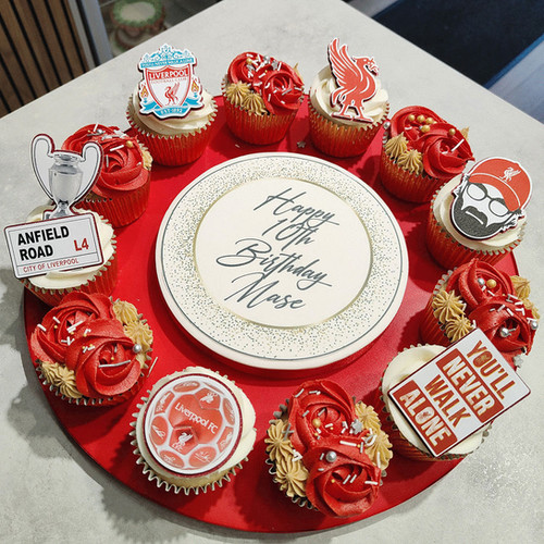 Liverpool F.C Cupcake Board ⚽ | create-a-cake