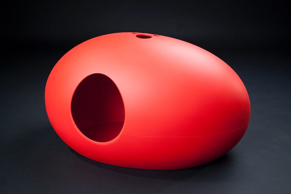 Luxury Cat Litter Box (Red) | Kittyglitz