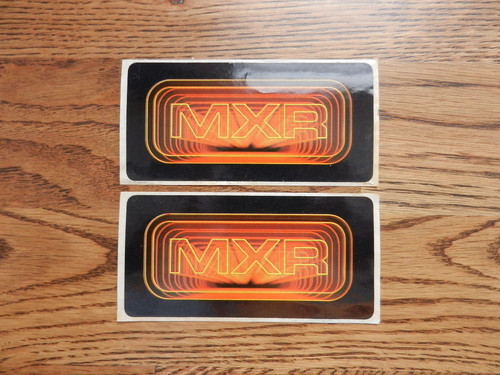 RARE MXR Stickers (set of 2) | buyvintagepedals